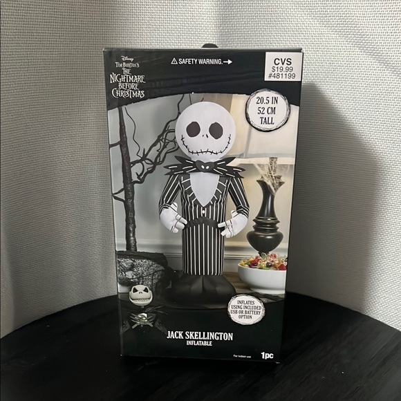 Disney | Holiday | Disney Jack Skellington Inflatable 25in New | Poshmark
